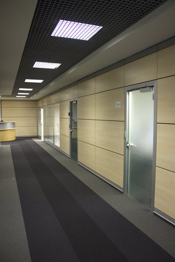 Office corridor stock image. Image of business, work - 19977593