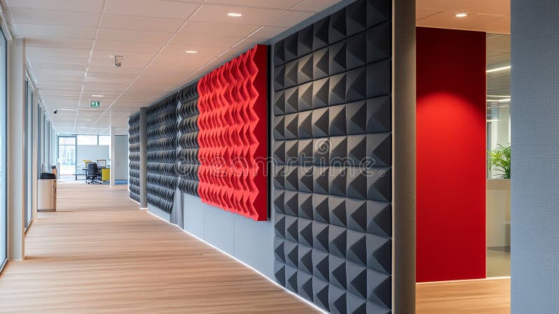 In the Office Corridor, Flowing Forms and Modern Abstract Sculpture ...