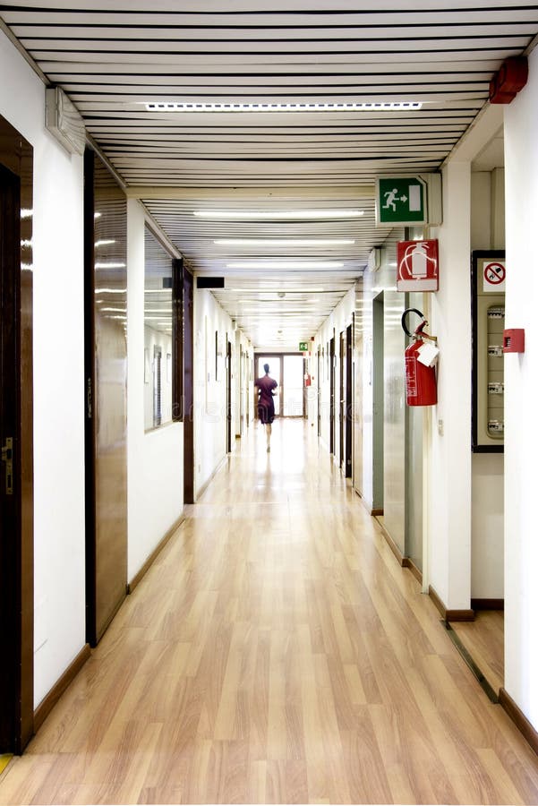 Office corridor stock image. Image of business, work - 19977593