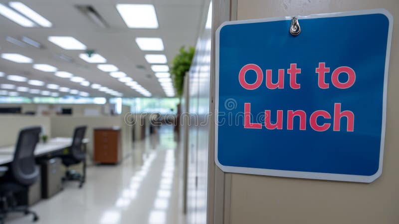 Out To Lunch Sign Stock Illustrations – 75 Out To Lunch Sign Stock ...