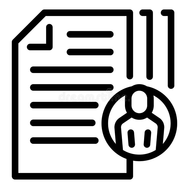 Man Cv Icon Outline Stock Illustrations – 1,233 Man Cv Icon Outline ...