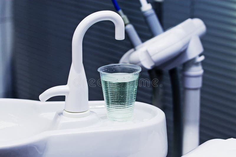The Office at the Dentist Rinsing Water Stock Image - Image of mint ...