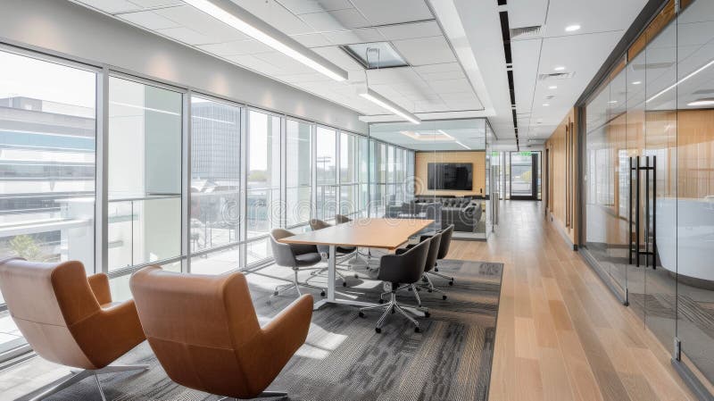 Office Design with a Clean Layout Pattern. Stock Illustration ...