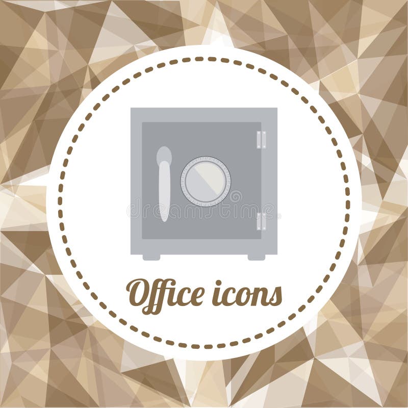 Office design stock vector. Illustration of element, strongbox - 46398092
