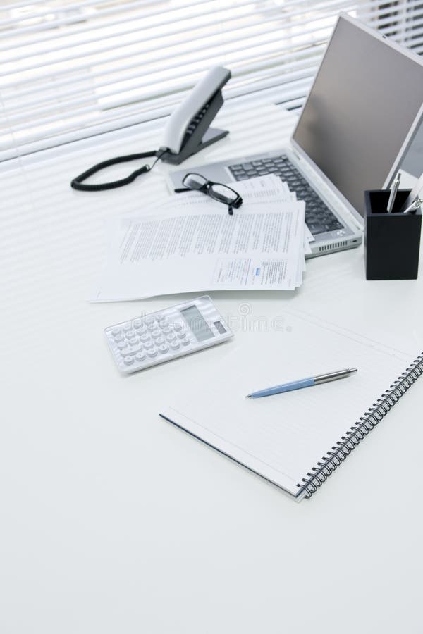 Office Desk stock photo. Image of phone, work, office - 3608960