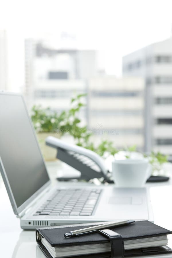 Office desk stock photo. Image of white, keyboard, high - 11615530