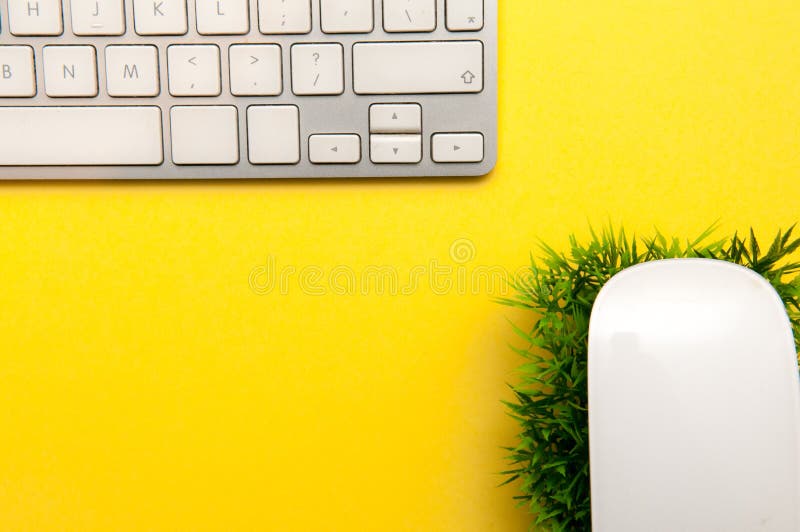 Office Desk Background, Bright and Modern Work Space Desk Top with ...