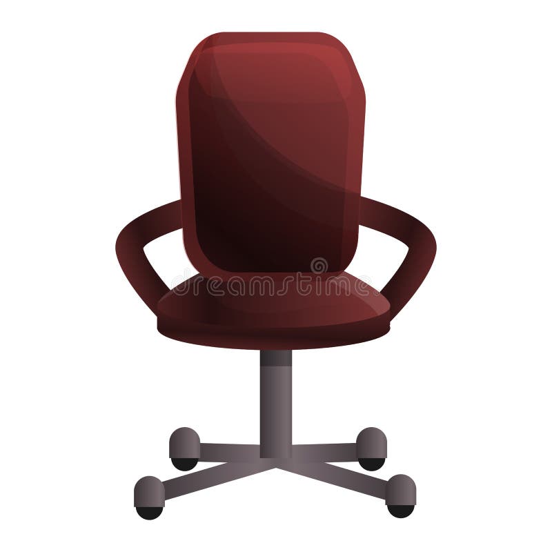 Office Desk Chair Icon, Cartoon Style Stock Vector - Illustration of ...