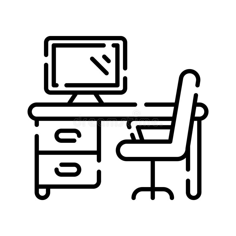 Workspace stock vector. Illustration of vector, office - 338462172