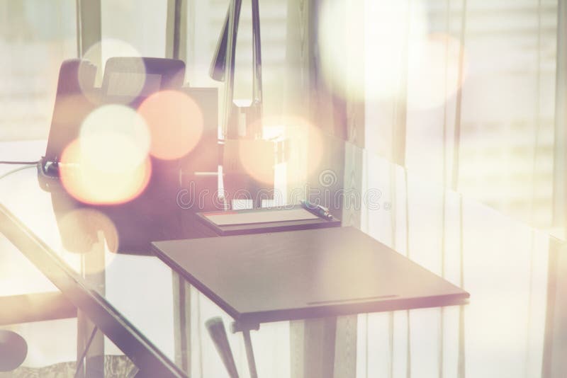 Office desk stock photo. Image of computer, work, home - 68460404