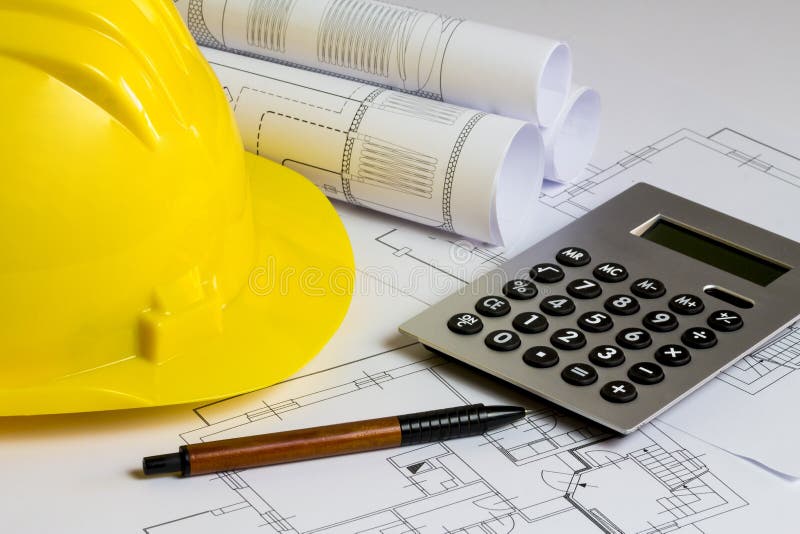 An Office Desk with the Project Papers Stock Image - Image of papers ...