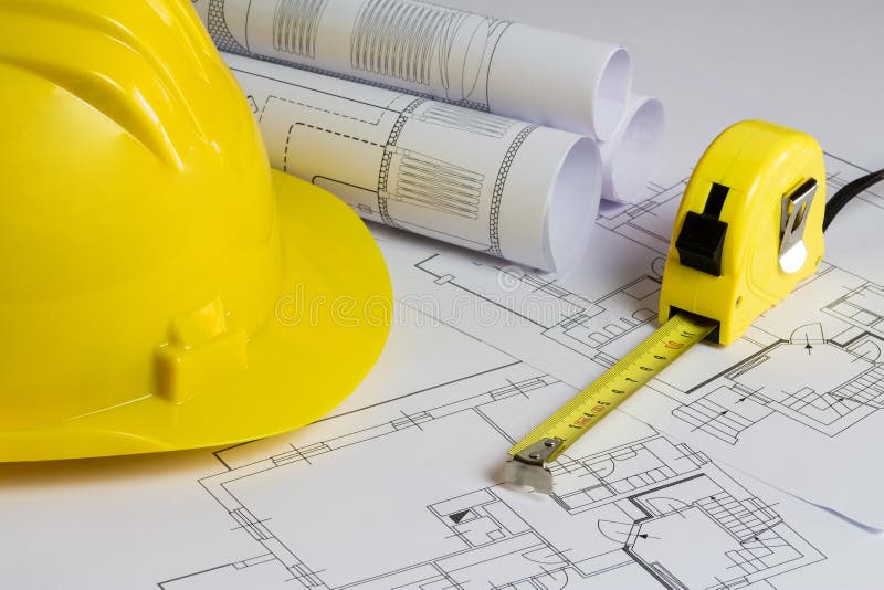 An Office Desk with the Project Papers Stock Photo - Image of card ...