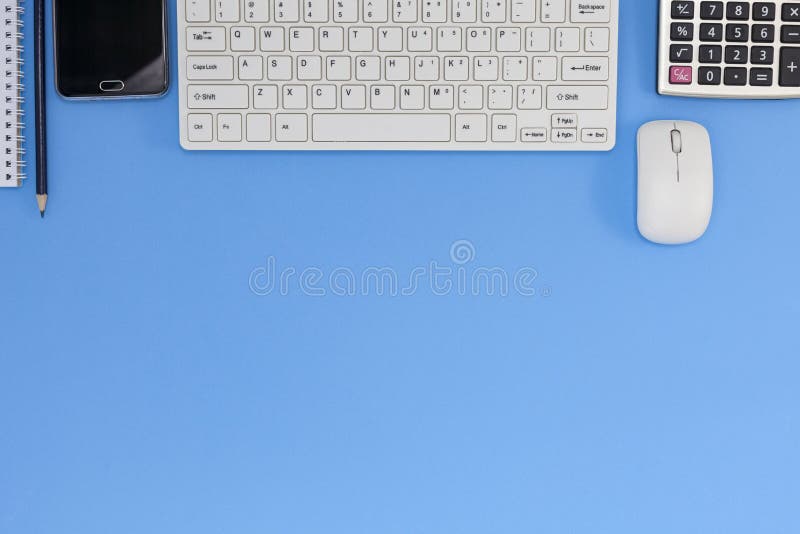 Office Desk Table of Business Workplace and Business Objects. Stock ...
