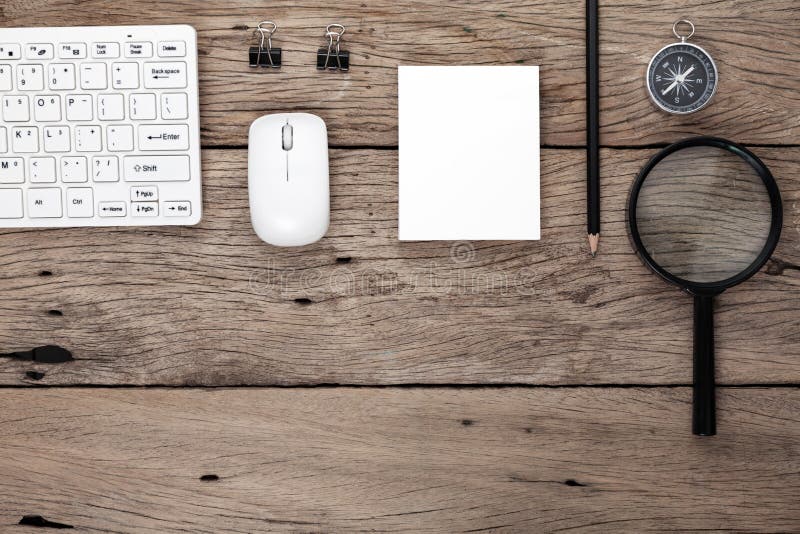 Office Desk Table of Business Workplace and Business Objects Stock ...