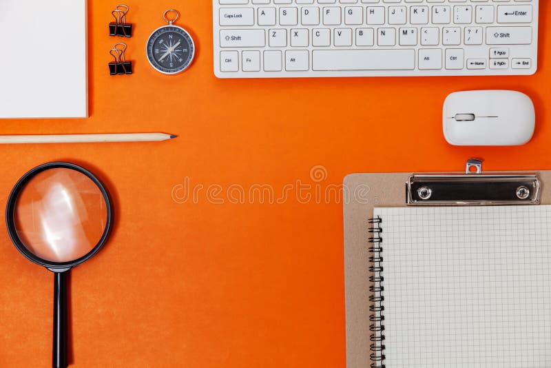 Office Desk Table of Business Workplace and Business Objects Stock ...