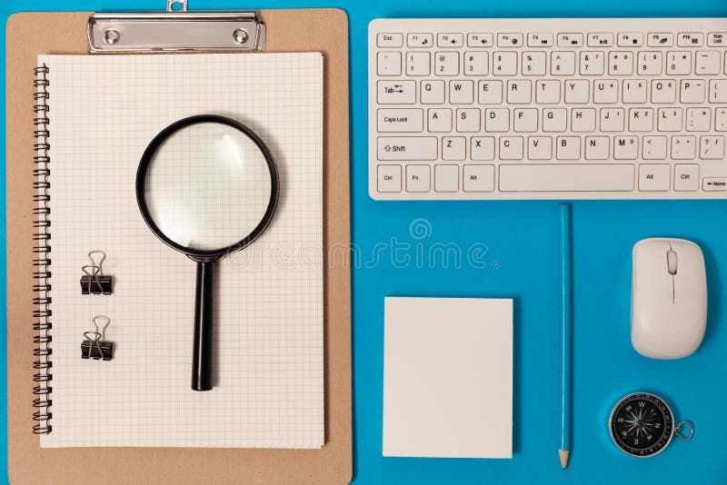 Office Desk Table of Business Workplace and Business Objects Stock ...