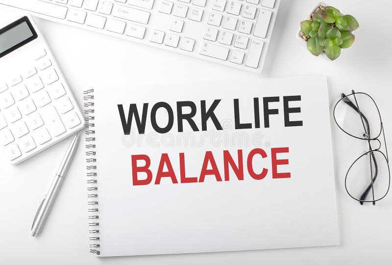 Office Desk Table with Keyboard, Notepad and Calculator. Top View with ...