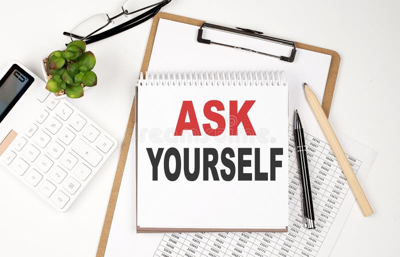 Office Desk Table with Paper Sheet, Notepad ,chart and Calculator. Top ...