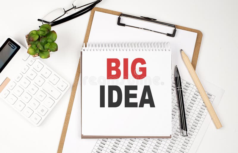 Office Desk Table with Paper Sheet, Notepad ,chart and Calculator. Top ...