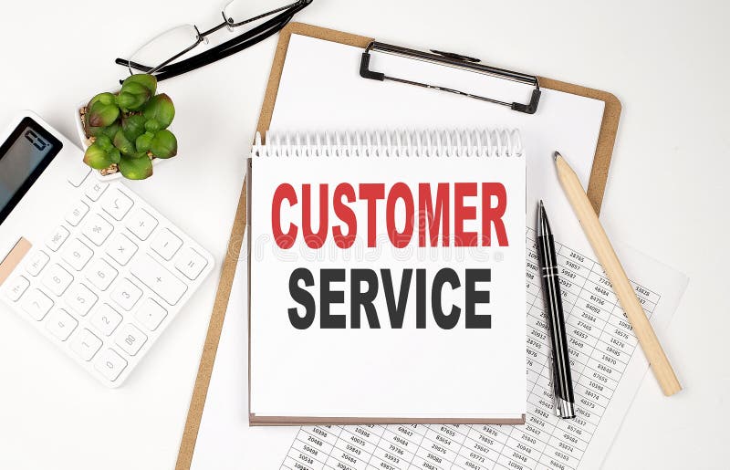 Office Desk Table with Paper Sheet, Notepad ,chart and Calculator. Top ...