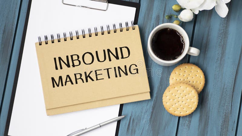 Tools and Notes about Inbound Marketing Stock Image - Image of social ...