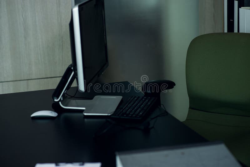 Office and Office Desks Quiet and Functional. of High-level Businessmen ...