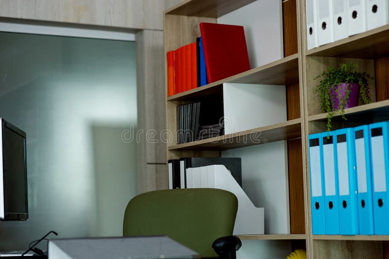 Office and Office Desks Quiet and Functional. of High-level Businessmen ...