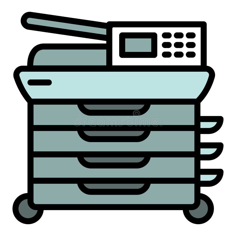 Office Digital Printer Icon, Outline Style Stock Vector - Illustration ...