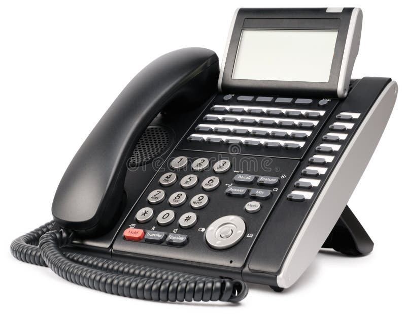 Digital Telephone Set, 8 Soft Keys, Off-hook Stock Image - Image of ...