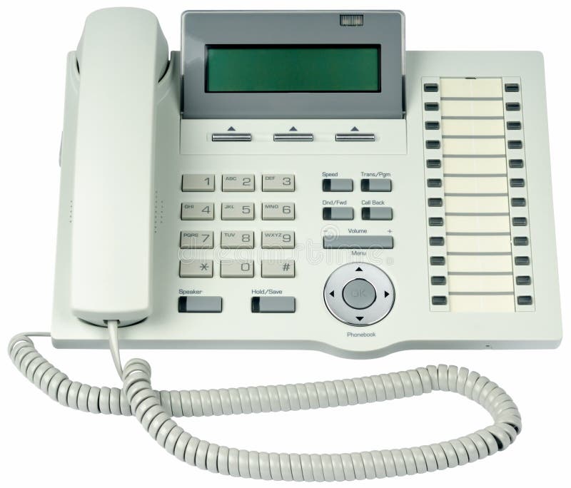 Office Digital Telephone Off-hook Stock Image - Image of telephone ...