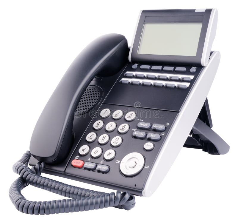 Office Digital Telephone Off-hook Stock Image - Image of telephone ...