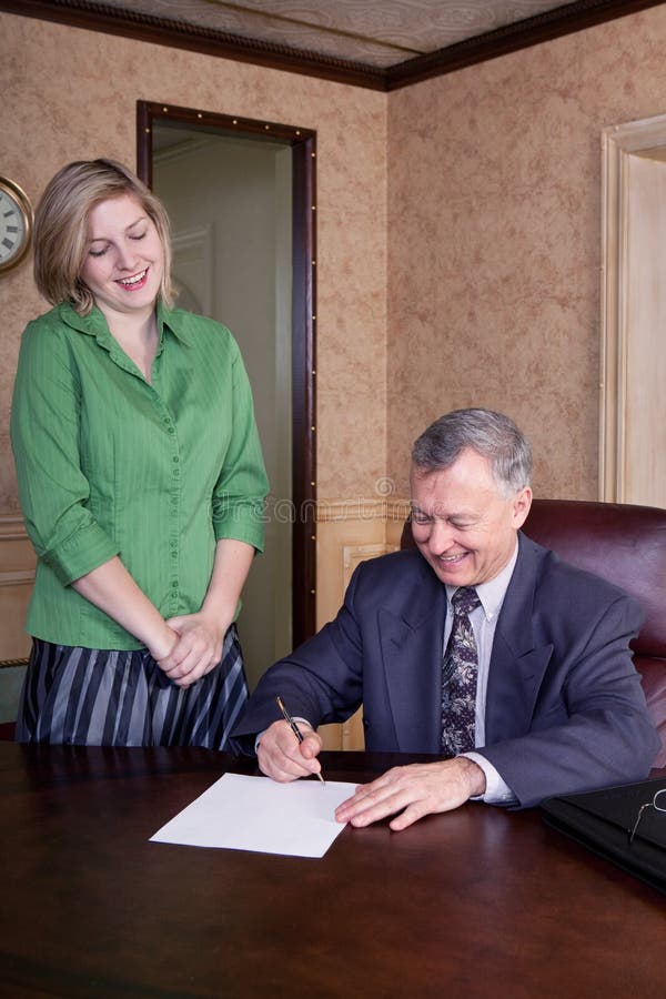 Office discussion stock photo. Image of friendly, assistant - 23065062