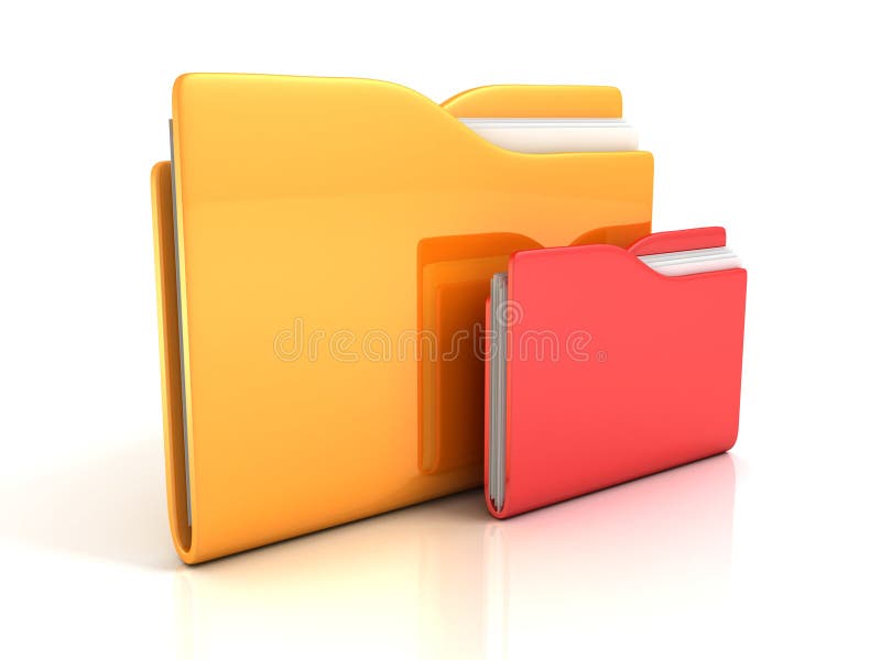 Folder with documents stock vector. Illustration of documents - 22594921