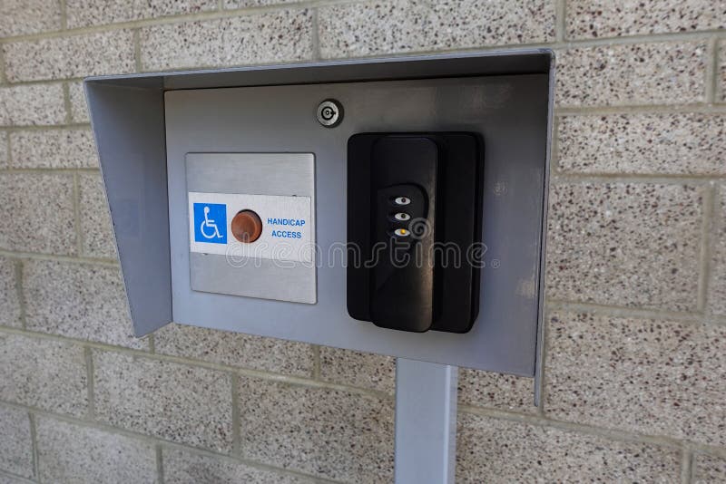 Office Door Entrance RFID Card Access Security System Station. Stock ...