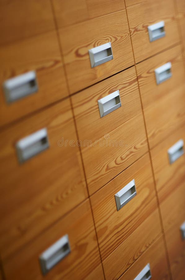 Office drawers stock image. Image of detail, wooden, handle - 16735589