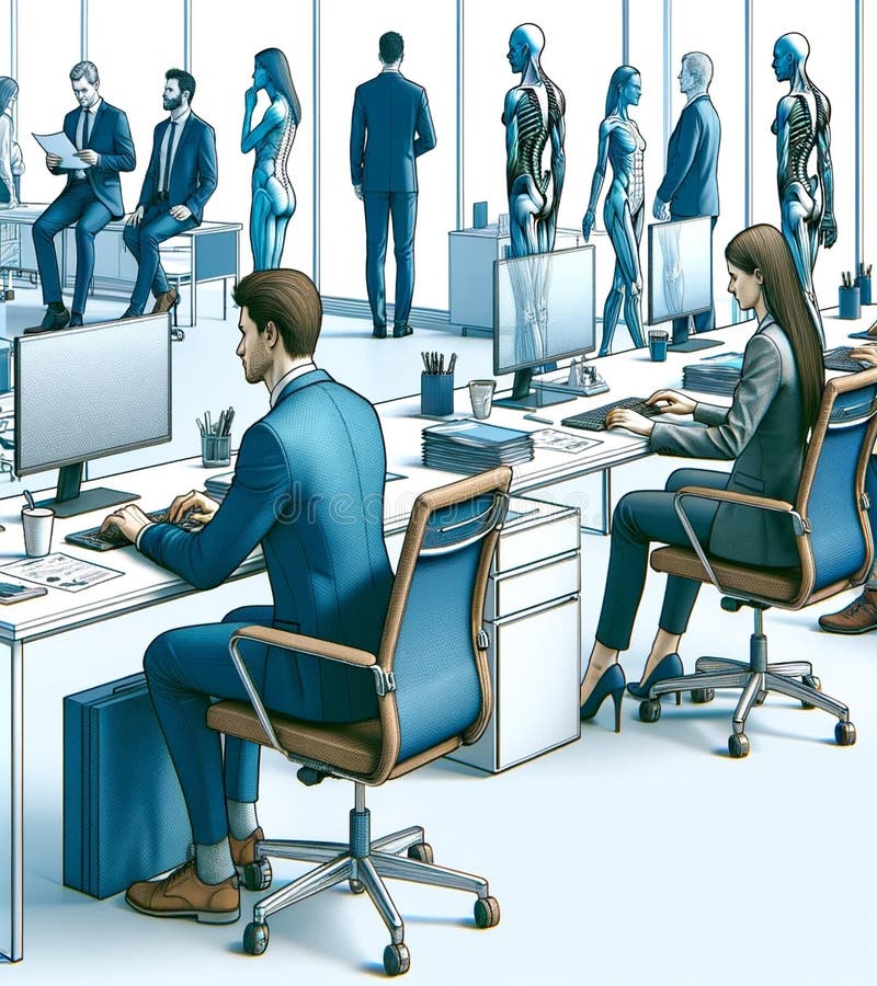 Office workers stock illustration. Illustration of screenshot - 317657163