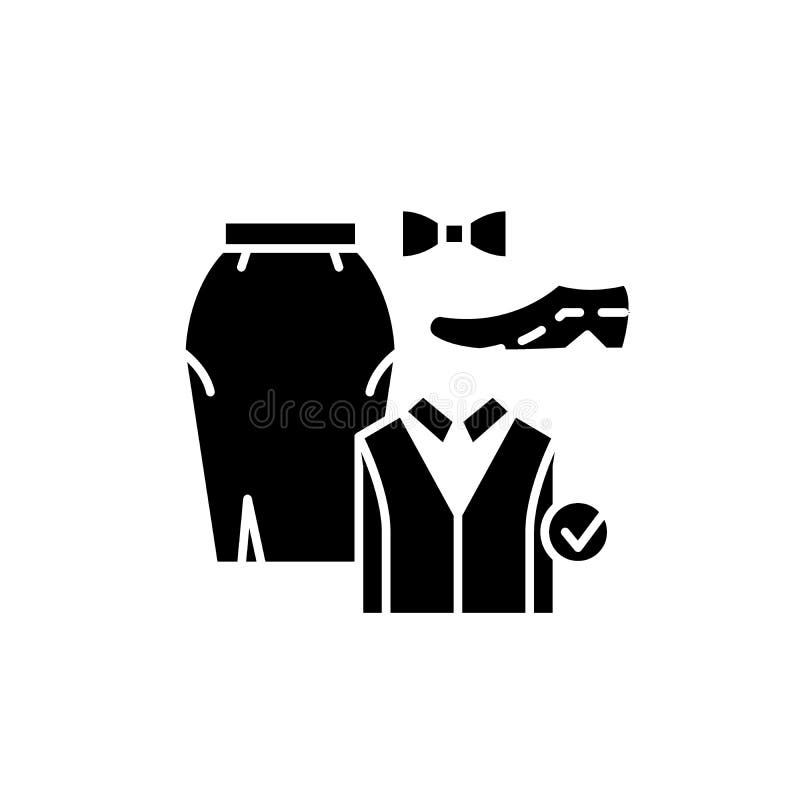 Office Dresscode Line Icon Concept. Office Dresscode Flat Vector Symbol ...