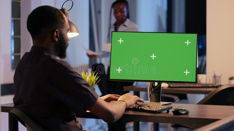 342 Greenscreen Computer Monitor Stock Photos - Free & Royalty-Free ...