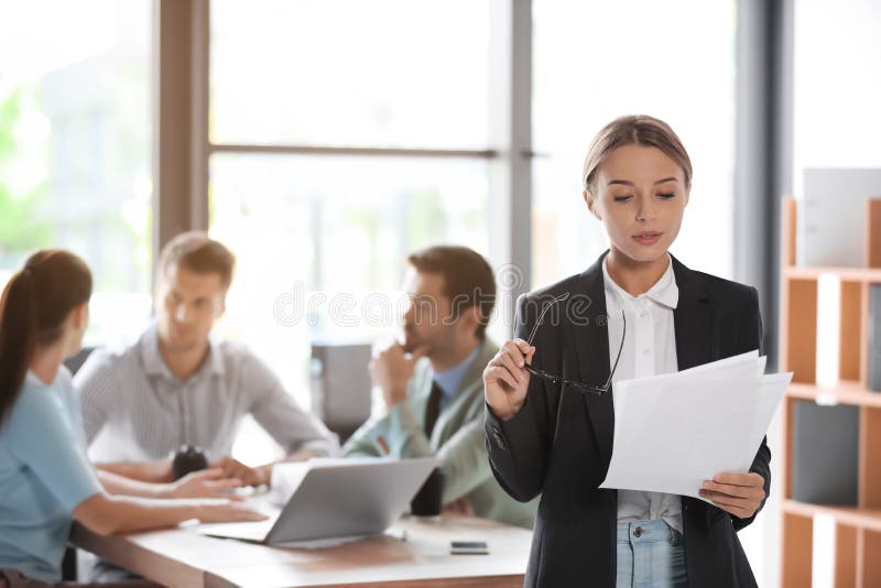 Office Employees Having Business Training Stock Photo - Image of ...