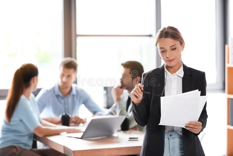 Office Employees Having Business Training Stock Photo - Image of career ...