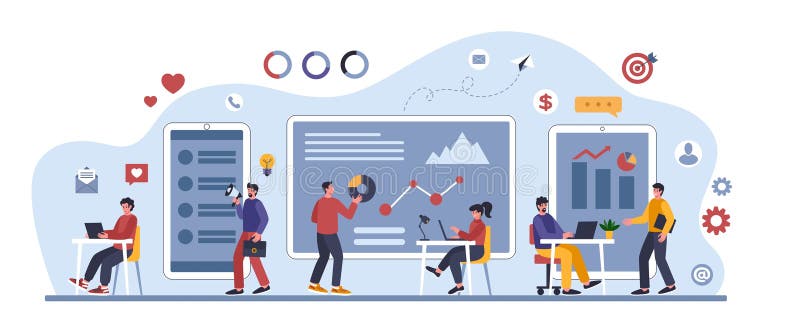 Office Employees. Marketing Process. Digital App Team. Education System ...