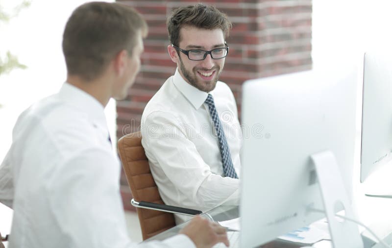 Office Employees Work on the Computer Stock Photo - Image of corporate ...