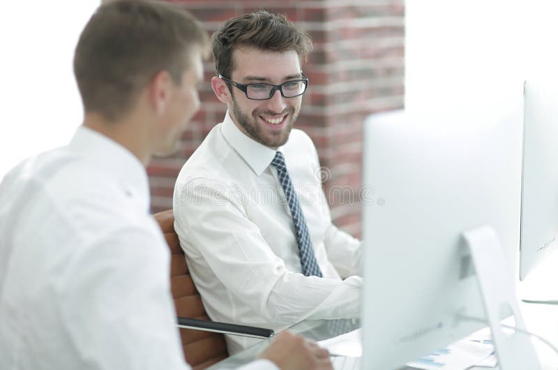 Office Employees Work on the Computer Stock Image - Image of ...