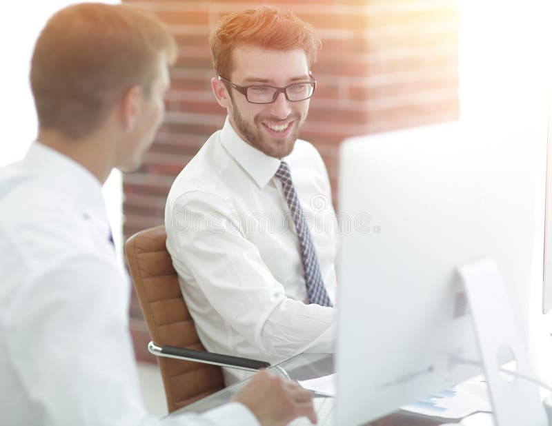 Office Employees Work on the Computer Stock Photo - Image of ...