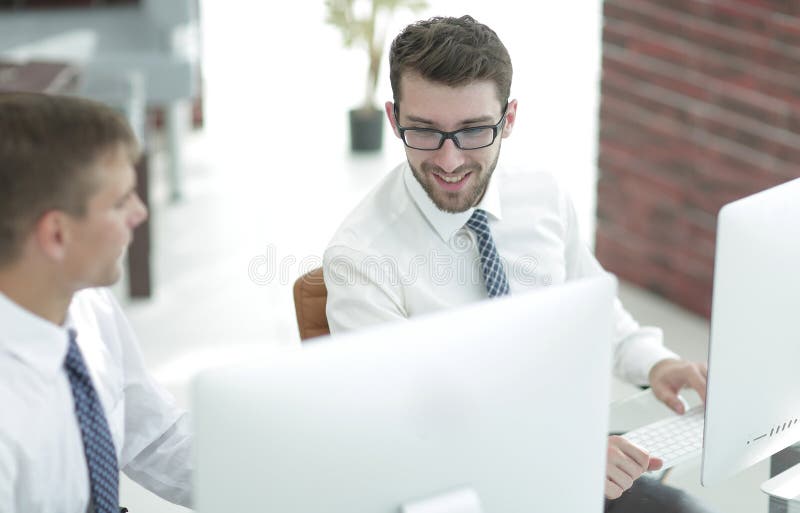 Office Employees Work on the Computer Stock Image - Image of ...