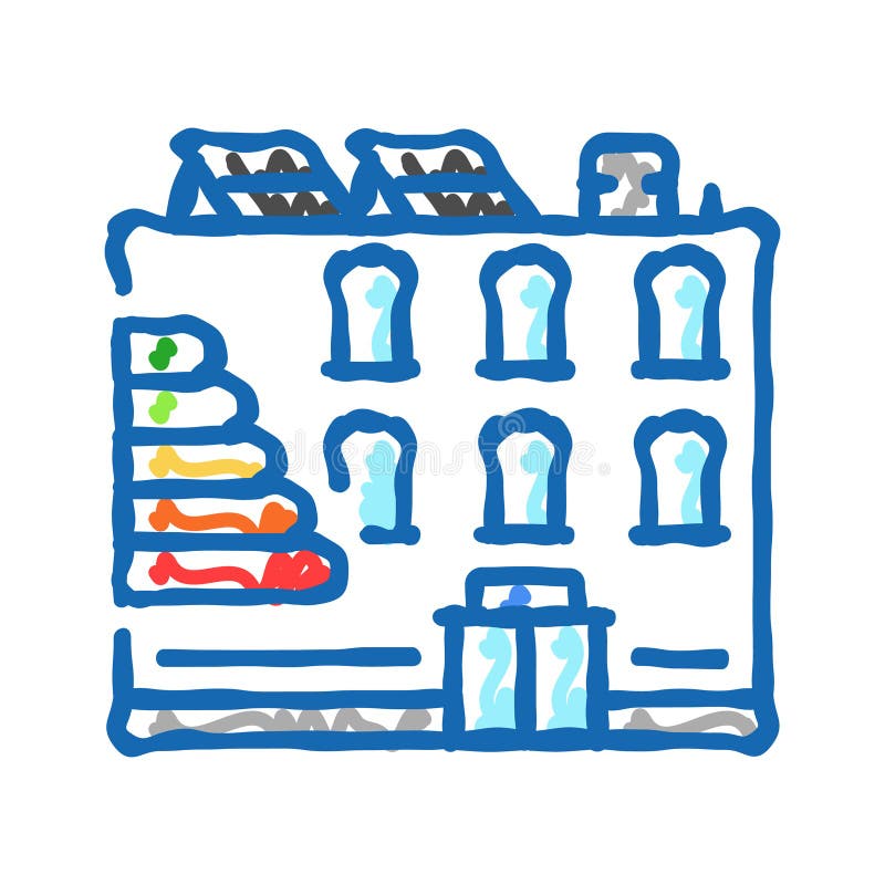 Office Energy Efficient Icon Doodle Illustration Stock Illustration ...