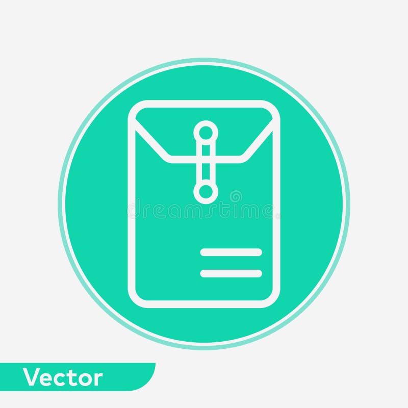 Office Envelope Vector Icon Sign Symbol Stock Vector - Illustration of ...