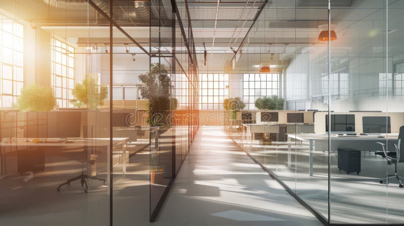 An Office Environment with Employees Adapting To New Technology, Stock ...