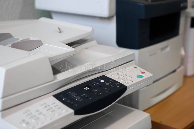 Office Equipment Printer Scanner Copier Universal Printing Stock Photo ...