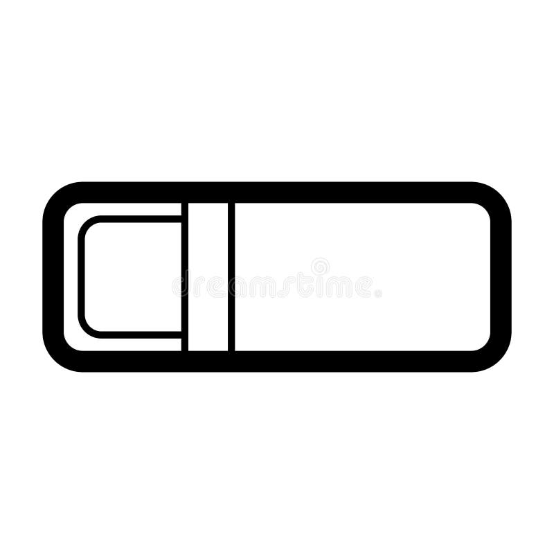 Office Eraser Icon, Outline Style Stock Vector - Illustration of ...